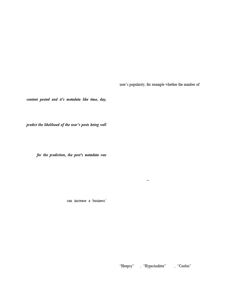 Instagram User Popularity Predictor: © FEB 2023 - IRE Journals - Volume ...