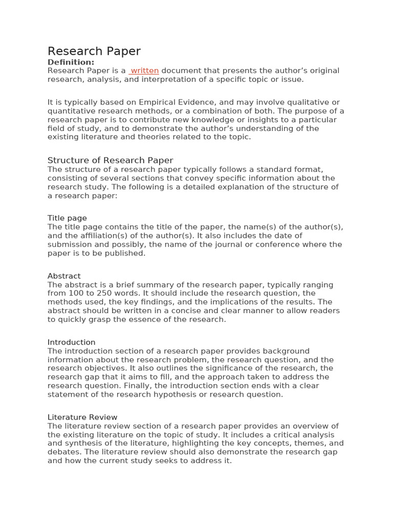 Research Paper | PDF