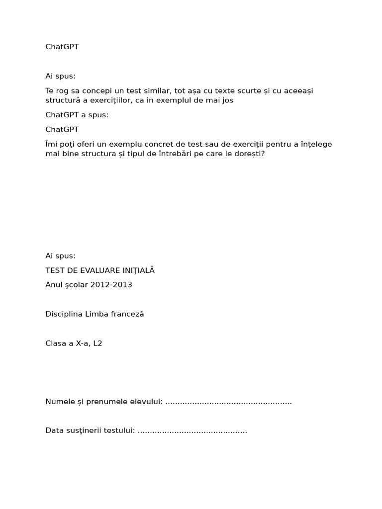 Test Initial 10 Draft | PDF