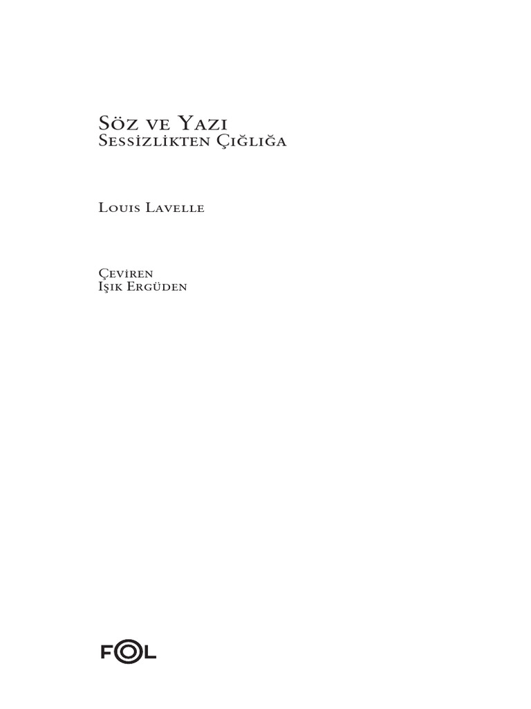 Soz Ve Yazi Tadimlik 1649424396 | PDF