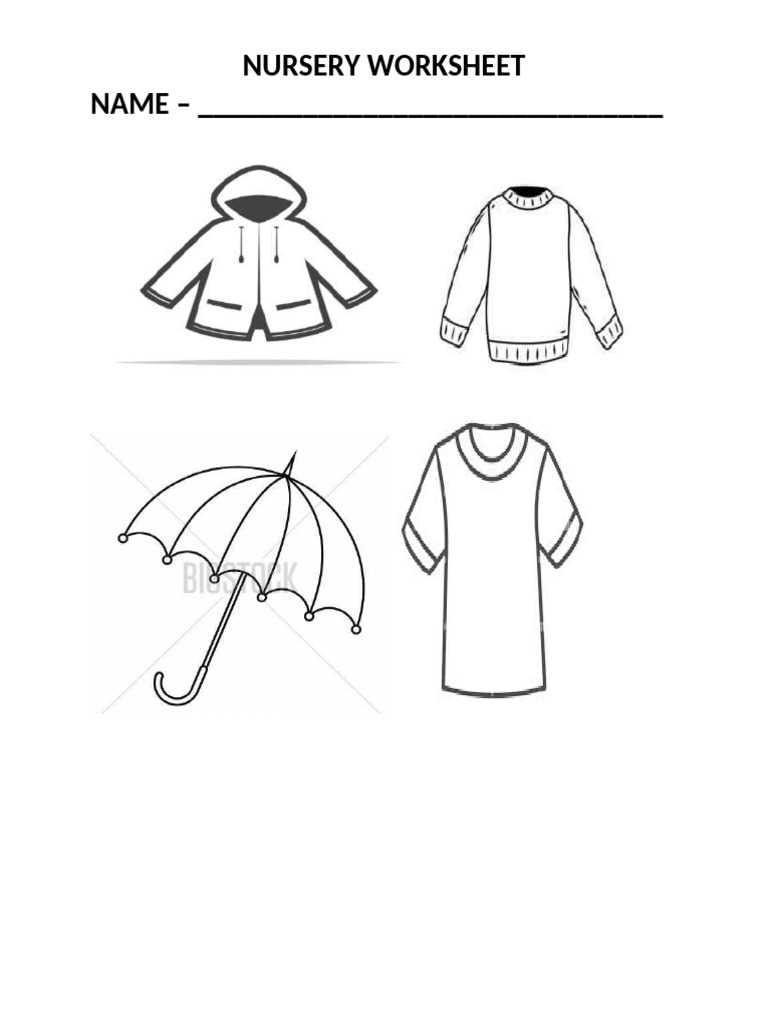 Nursery Worksheet | PDF