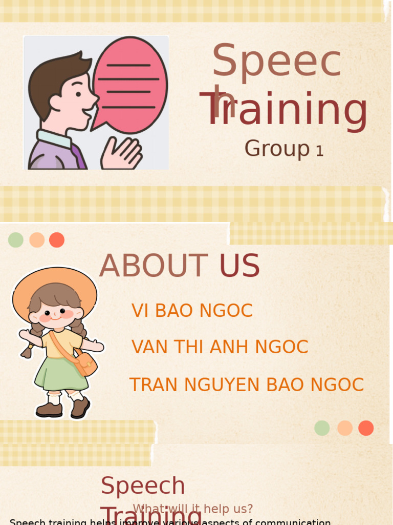speech training Group Project Presentation (1) | PDF