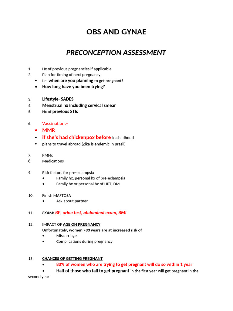 Obs & Gynae | PDF | Miscarriage | Lifestyle