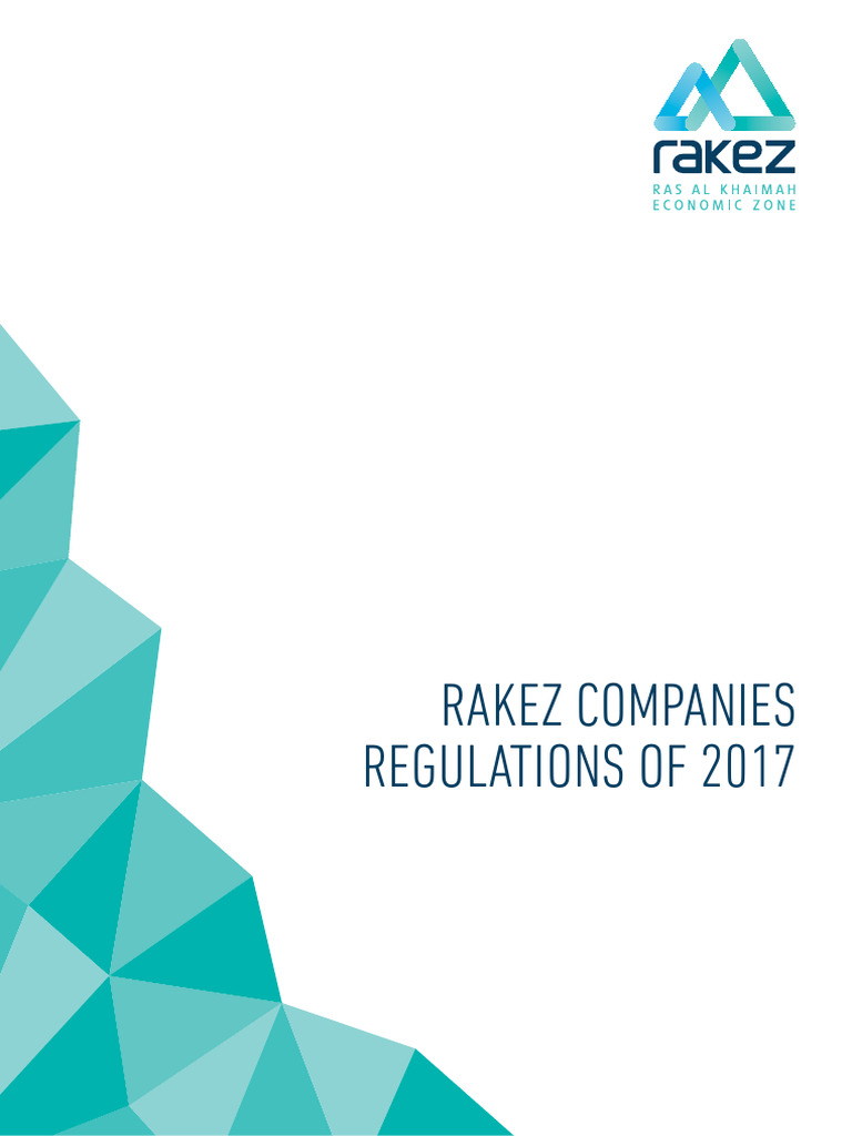 RAKEZ Companies Regulations 2017 | PDF | Subsidiary | Finance & Money ...
