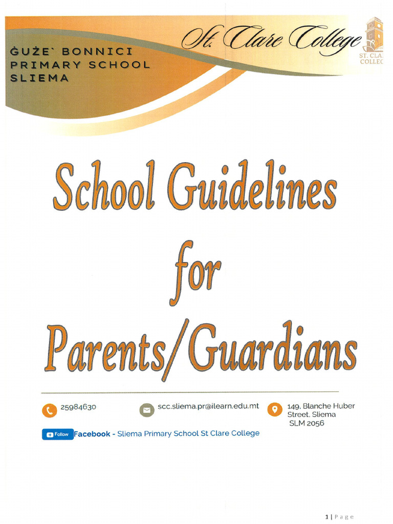 School Guidlines For Parents 24-25 | PDF