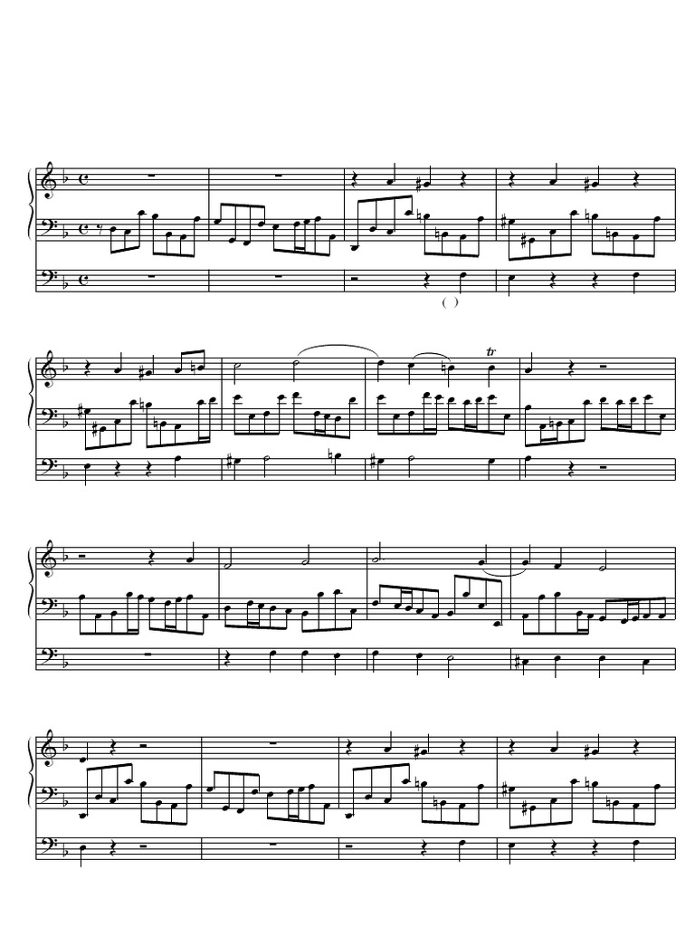 Christ Lag in Todes Banden, BWV 4 Transposé | PDF