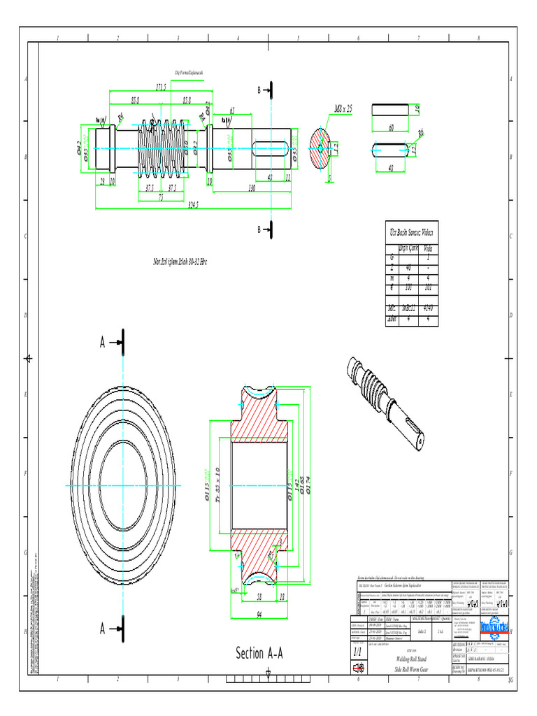 Welding Roll Side Worm Wheel | PDF