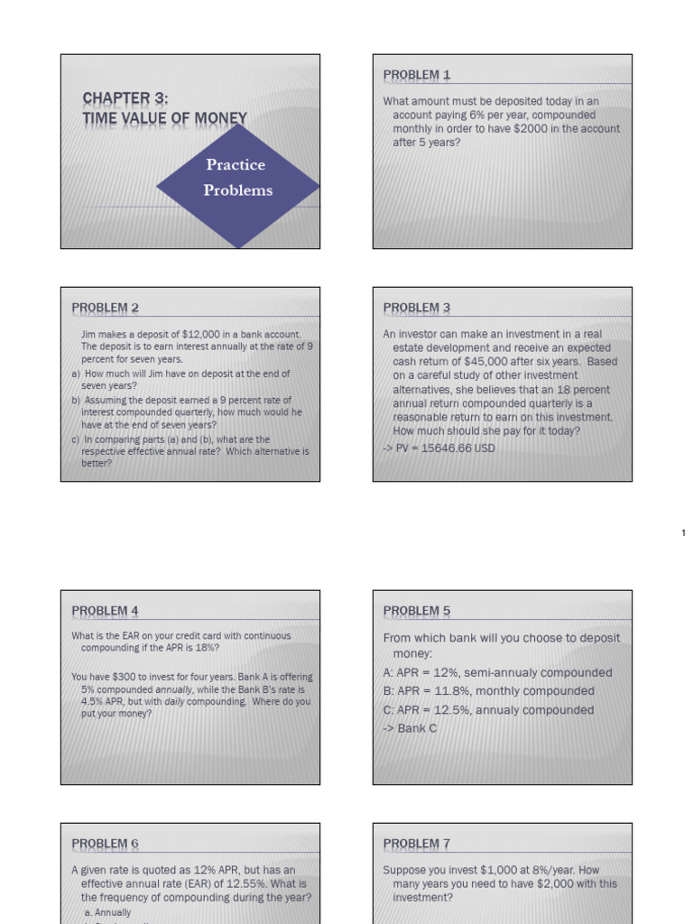 Chapter 3 - Practice Problems (1) | PDF