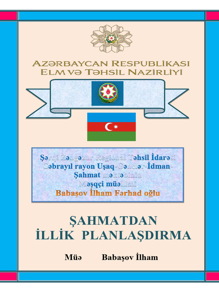 İHQ-Şahmat-İlham M 2024-2025 | PDF