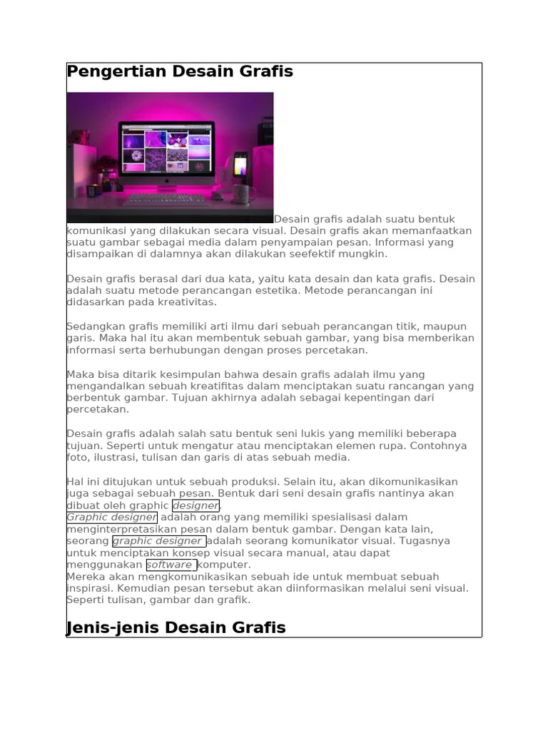 Pengertian Desain Grafis | PDF
