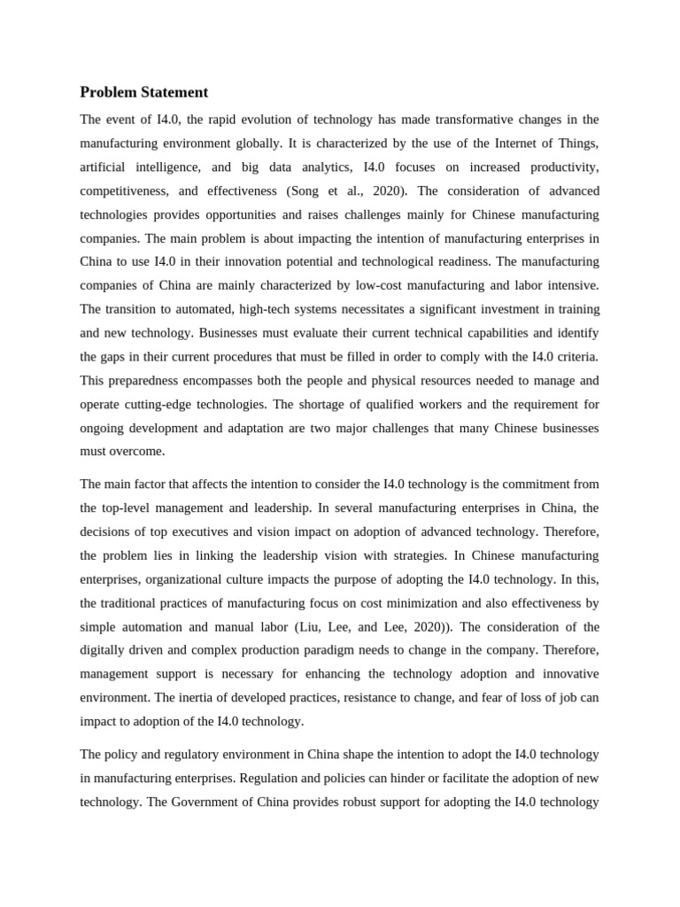 problem statement | PDF