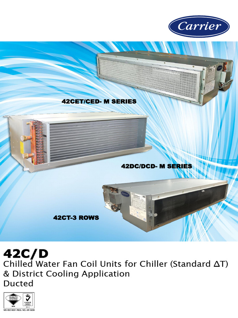 42CT Chilled Water Fan Coil Units for Chiller (Concealed Ducted) | PDF