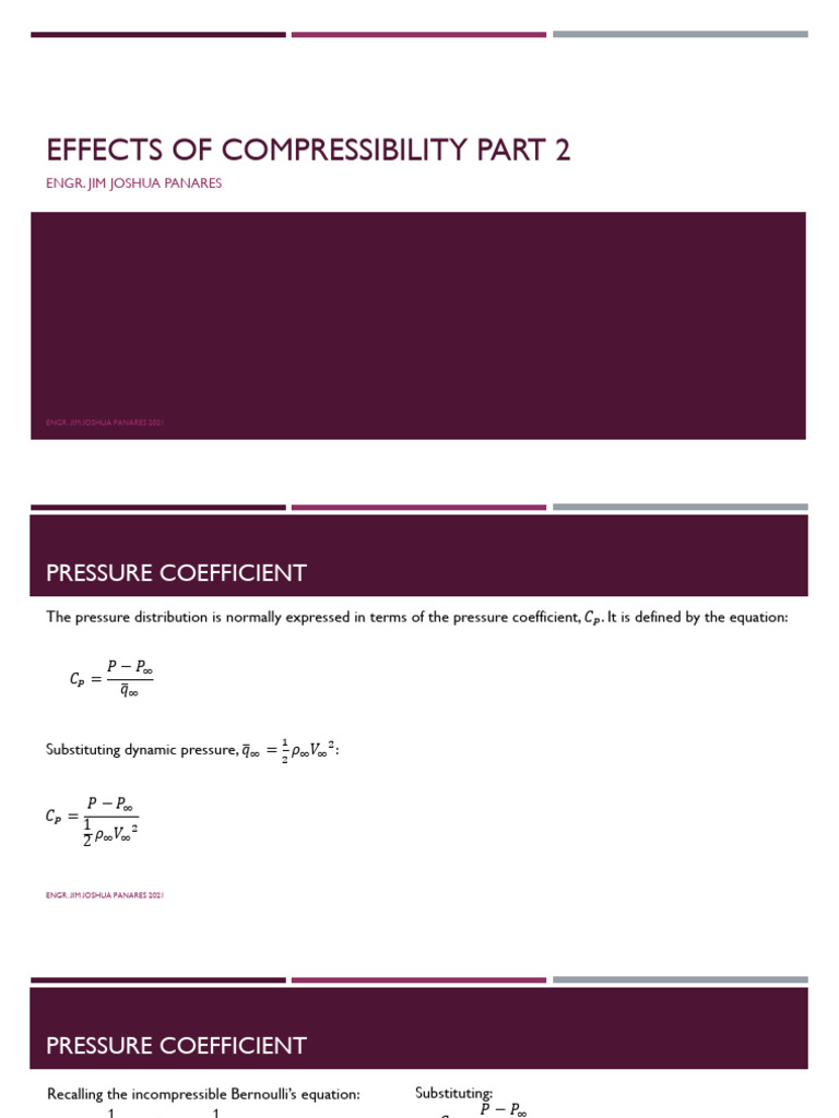 Effects Of Compressibility Part 2 Pdf