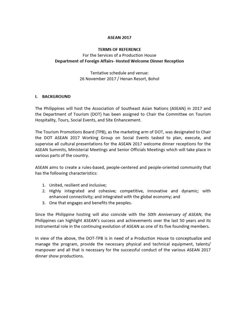 Terms of Reference - 2 | PDF