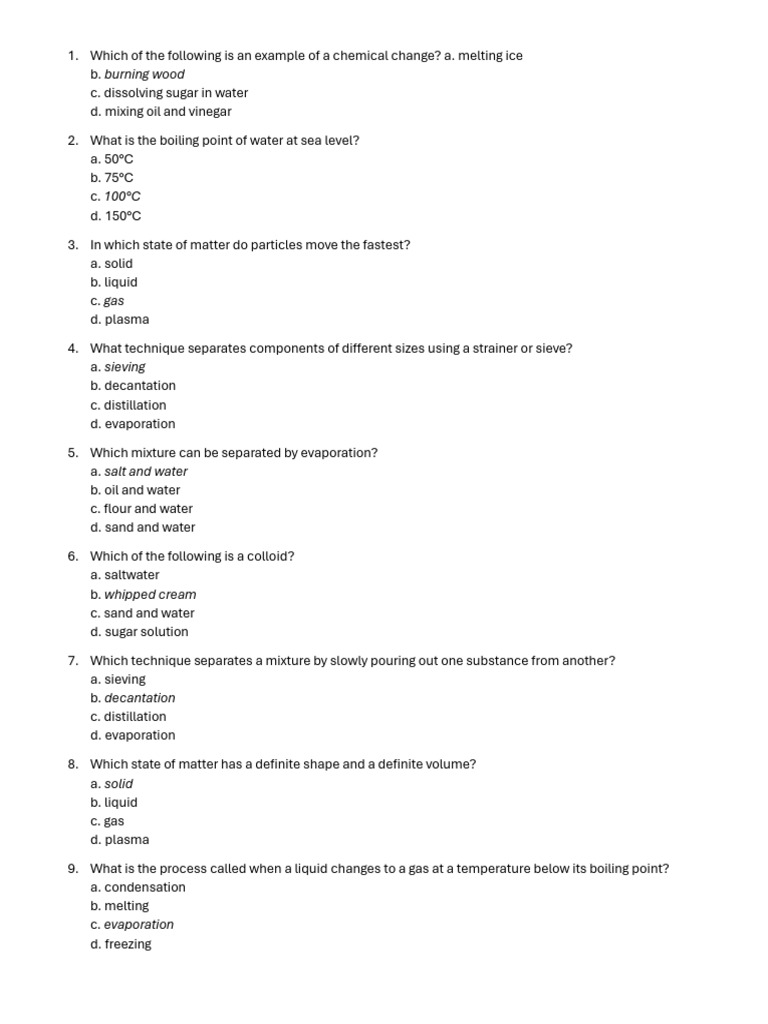 Science 1st Quarter Reviewer | PDF