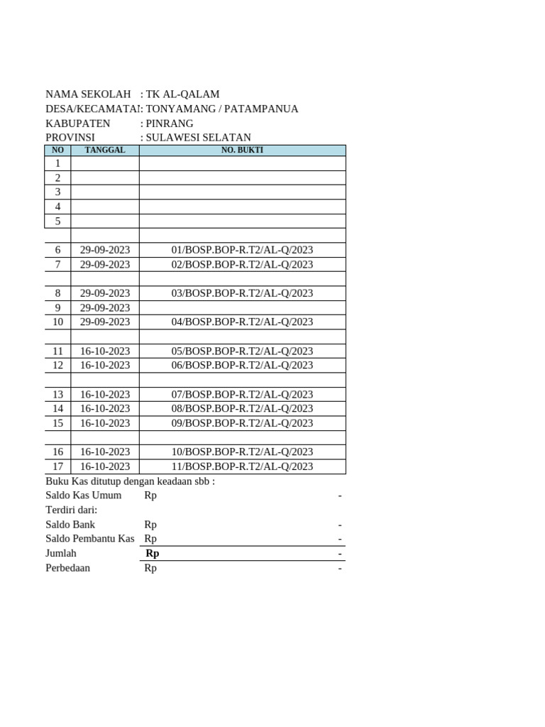Bku T2 TK Al Qalam | PDF