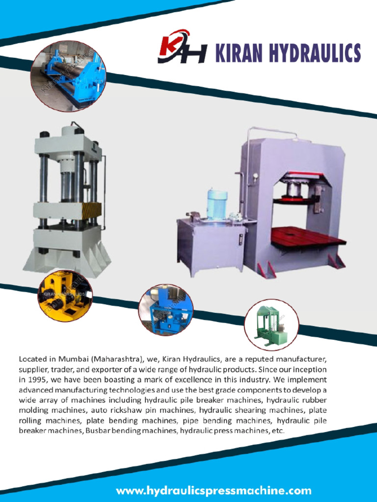 Kiran Hydraulics Profile | PDF