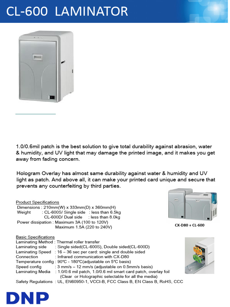 Laminator Leaflet | PDF