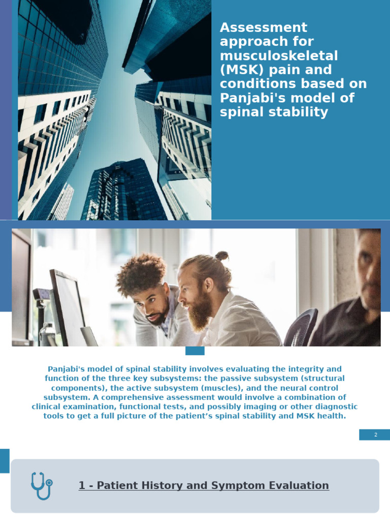 Assessment Approach For Musculoskeletal Pain | PDF