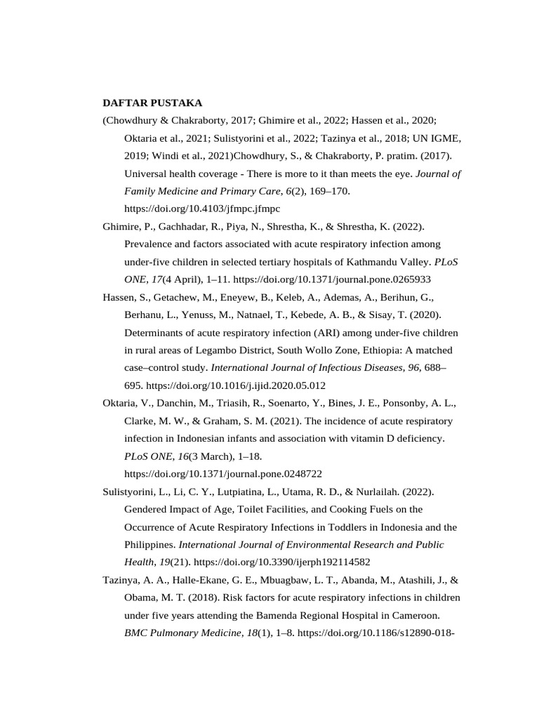 Bab I Ispa | PDF | Health Care | Self-Improvement