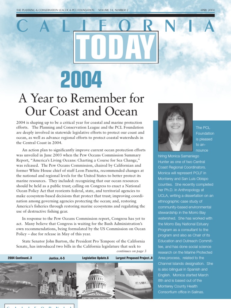 April 2004 California Today, PLanning and Conservation League ...