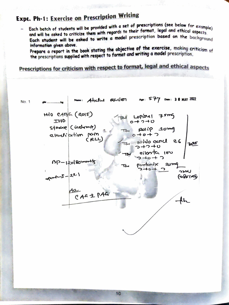 Pharmacology Practical PDF | PDF