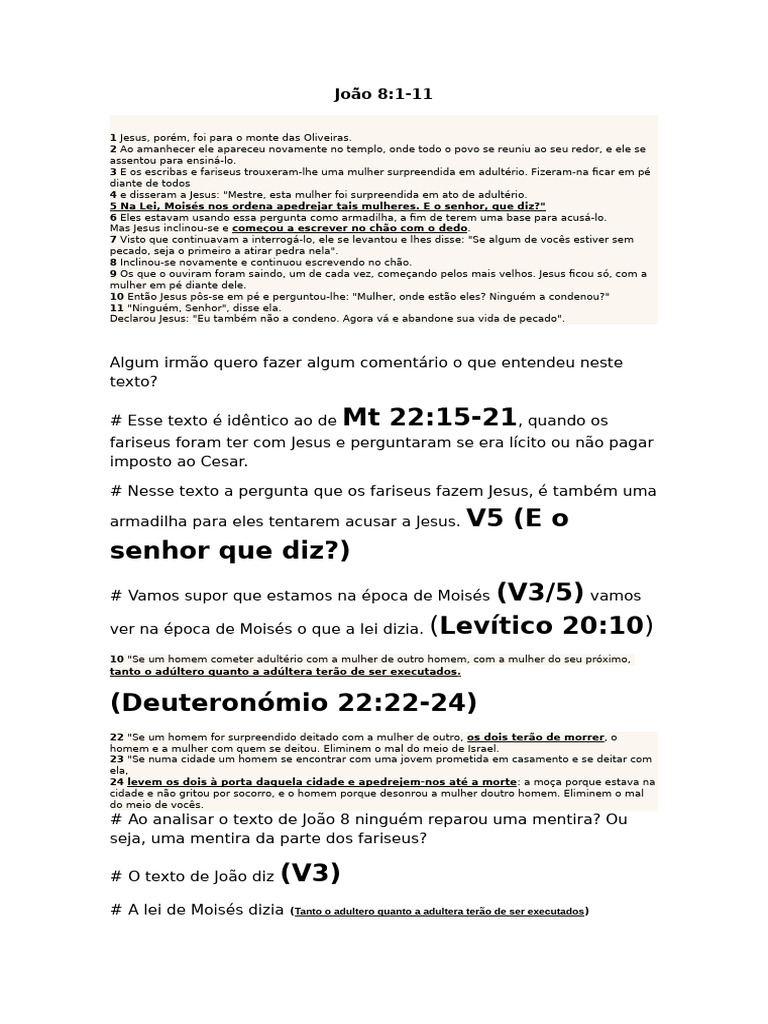 Mulher Adultera | PDF