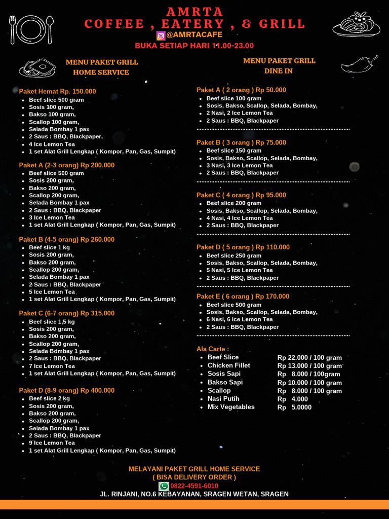 Daftar Menu Resto Makan Revisi | PDF