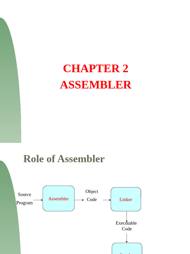 Chapter 2 Assembler | PDF