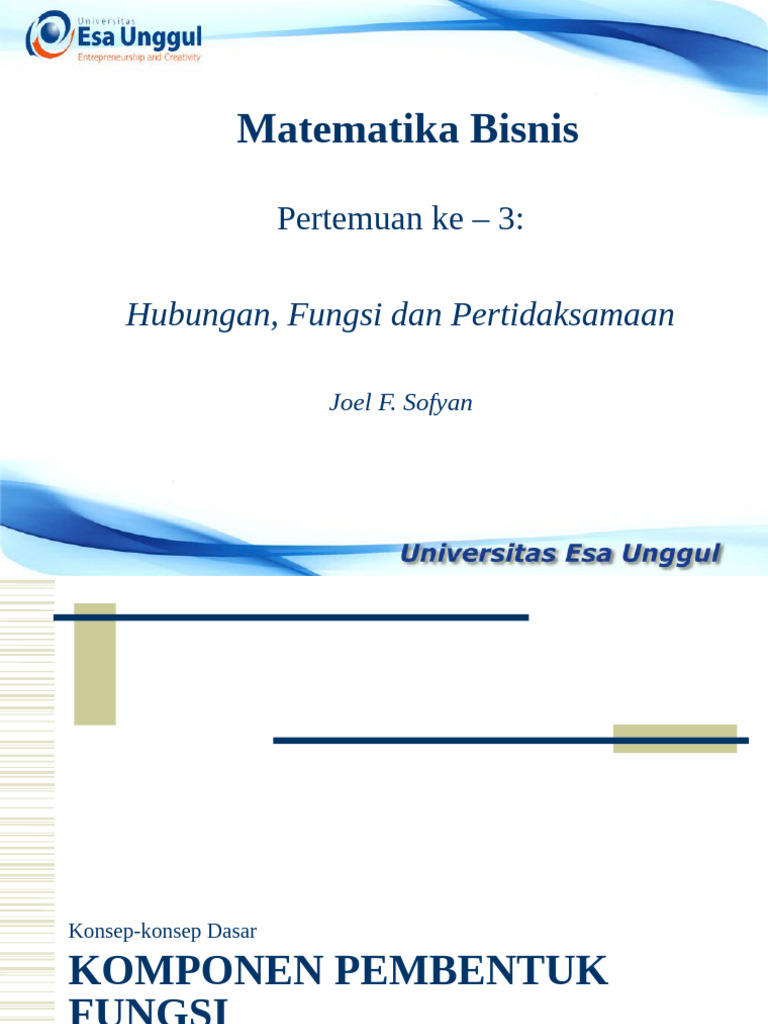 Matbis TM03 Fungsi | PDF