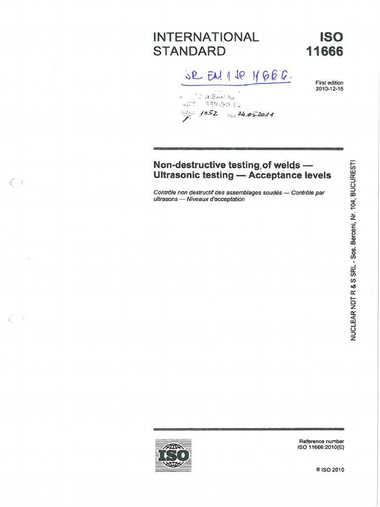 Iso 11666-2010 | PDF