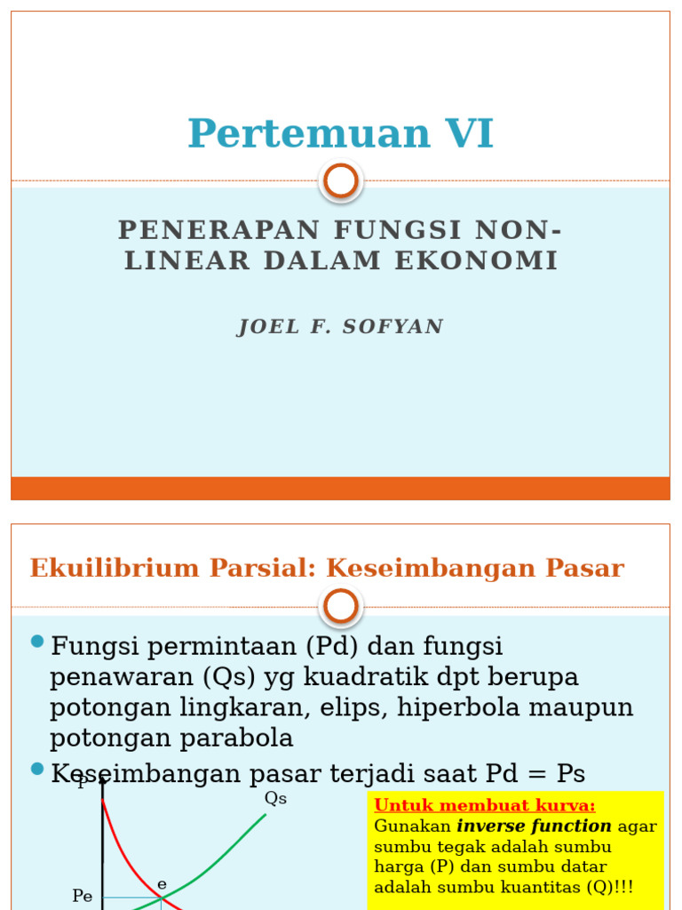 Matbis - TM07 - Aplikasi Fungsi Non Linear | PDF