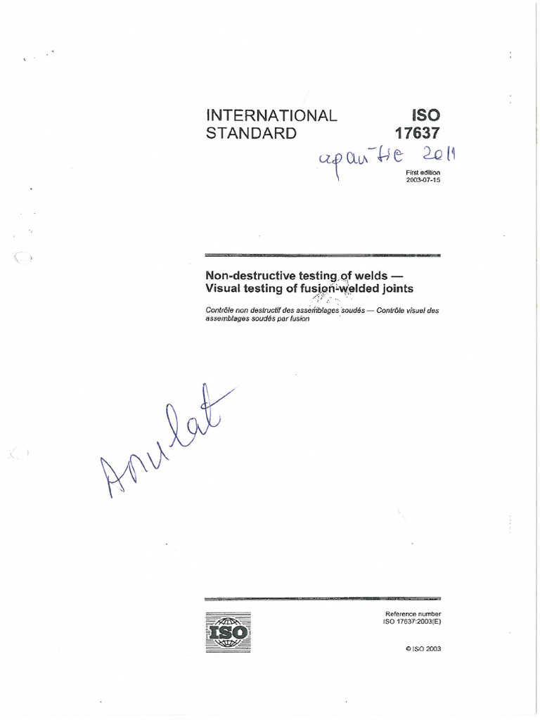 Iso 17637 | PDF