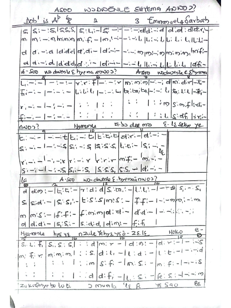 Choral Song For Cultureal Festival | PDF