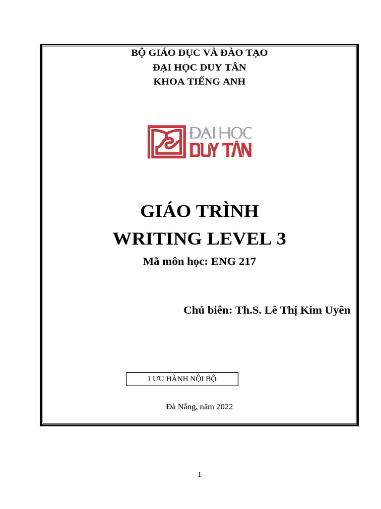 BOOK - Writing Level 3 - EnG 217 - AUG 2024 | PDF | Grammatical Number ...