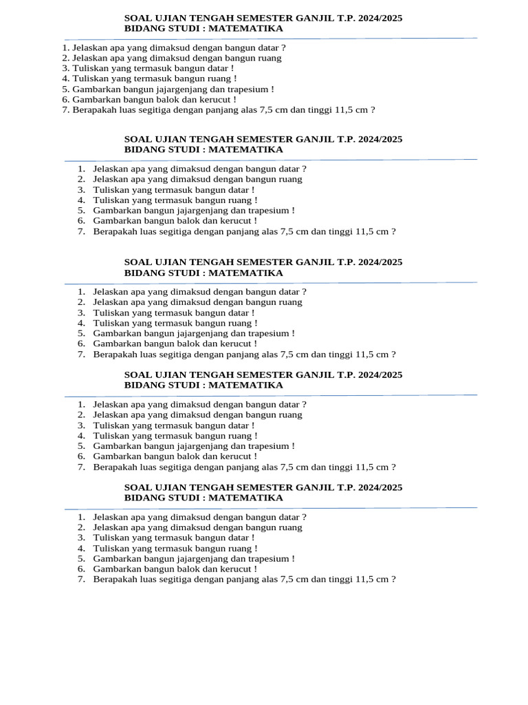 Soal Print SB | PDF