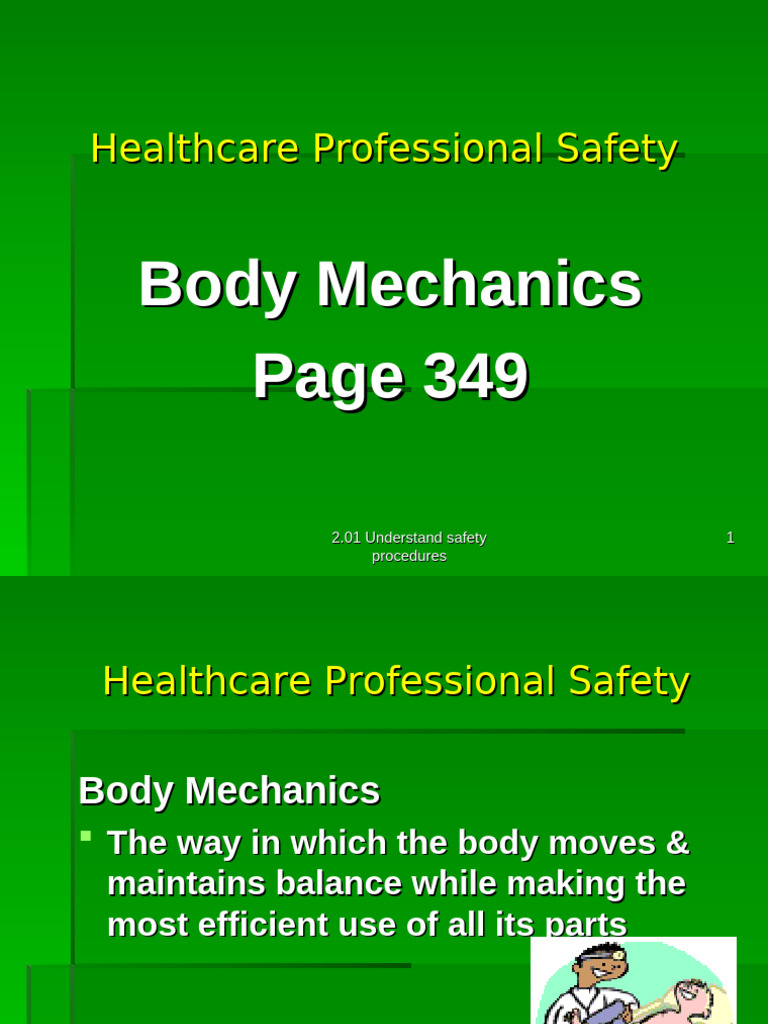 Body Mechanics | PDF