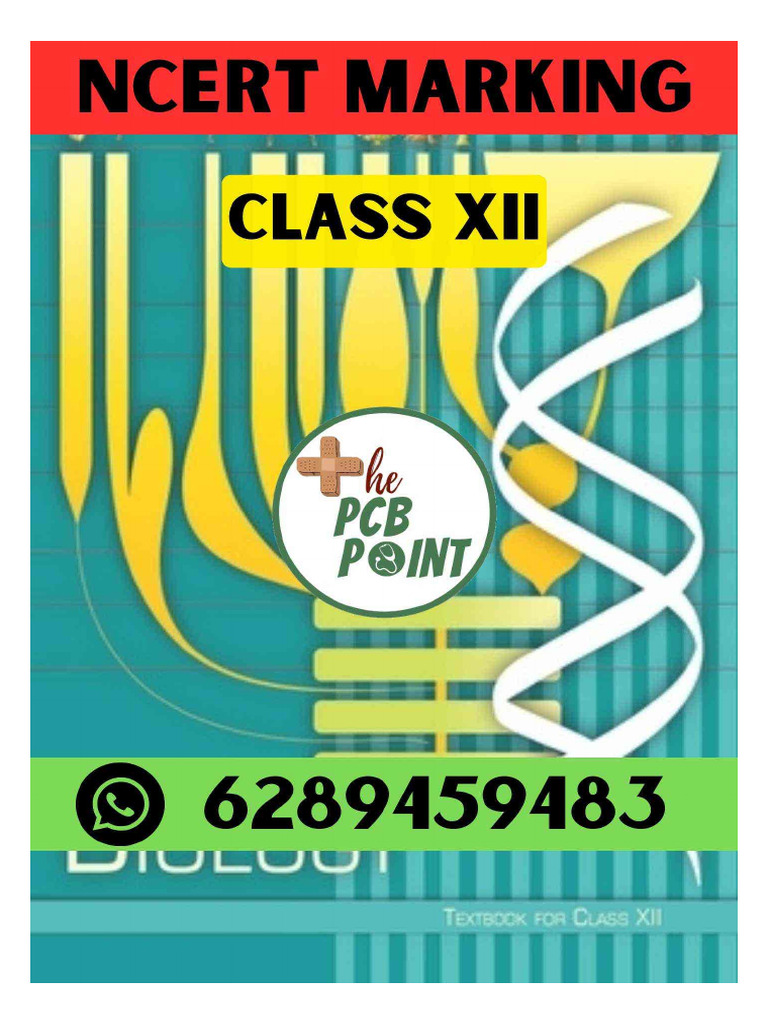 Class Xii Ncert Highlight by The PCB Point-1 | PDF Class Xii Ncert Highlight by The PCB Point-1 | PDF