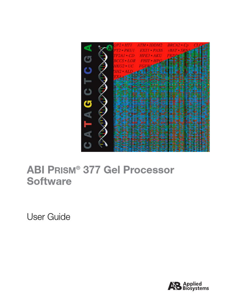377 Gel Processor User 04317592 | PDF