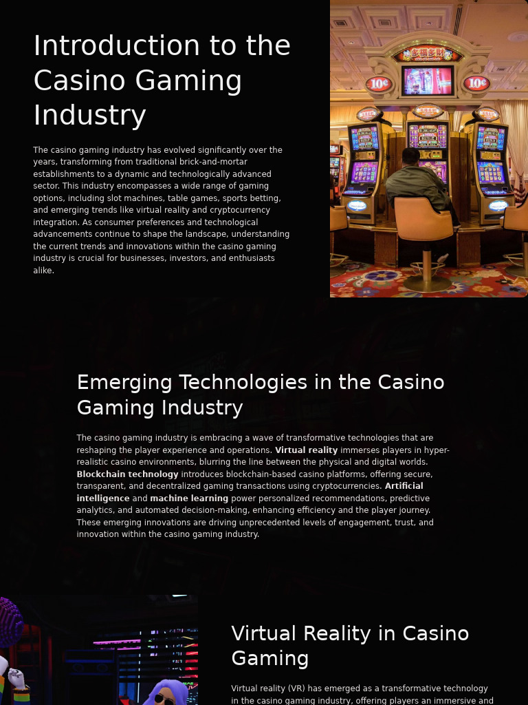 Introduction To The Casino Gaming Industry 2 | PDF