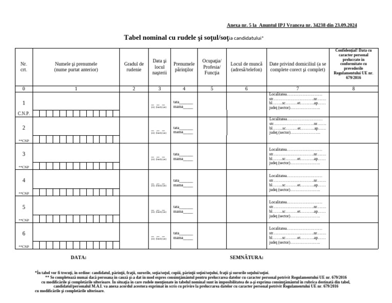 24-09-23-04-45-57anexa 5 Anunt - Model Tabel Rude | PDF
