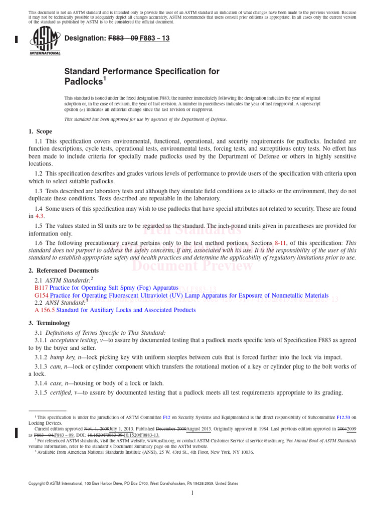 Astm F883 13 | PDF