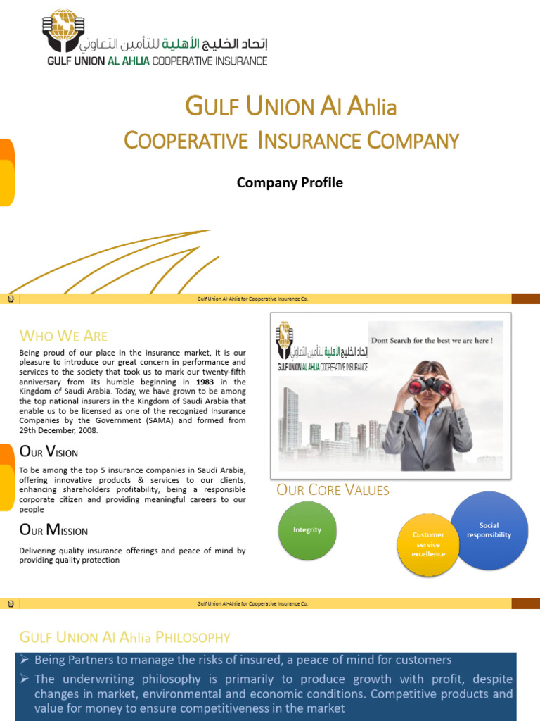Gulf Union Insurance Profile | PDF