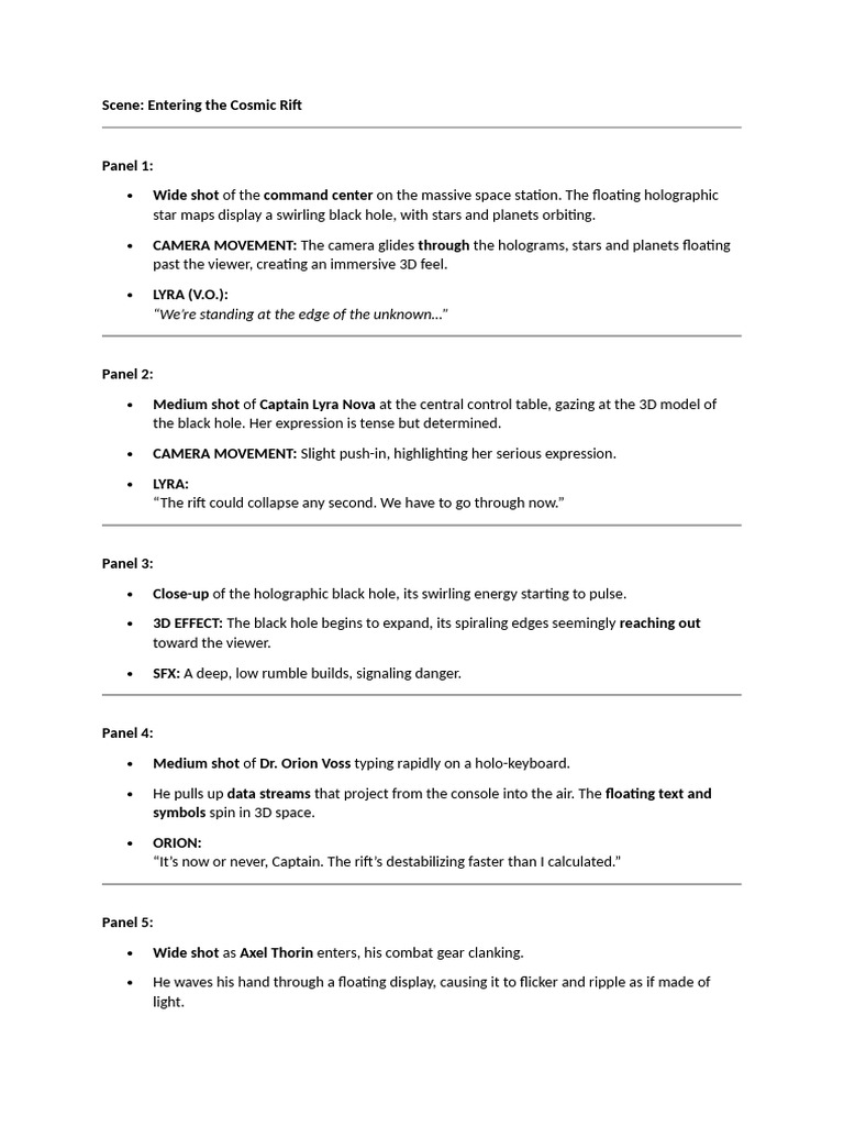 Storyboard Script | PDF