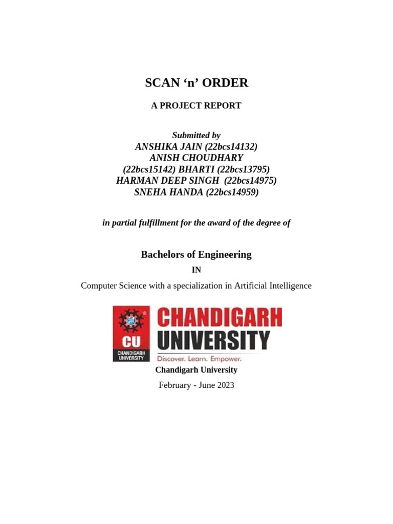 Project Report Phase 1 | PDF