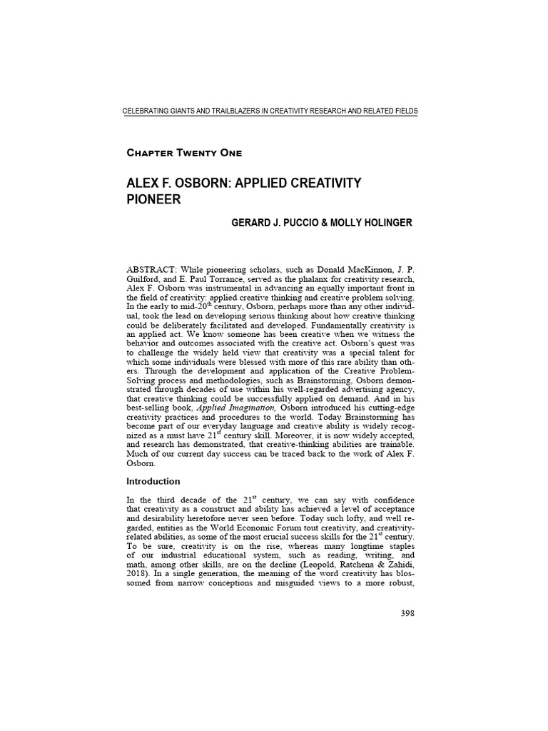 Alex F. Osborn | PDF