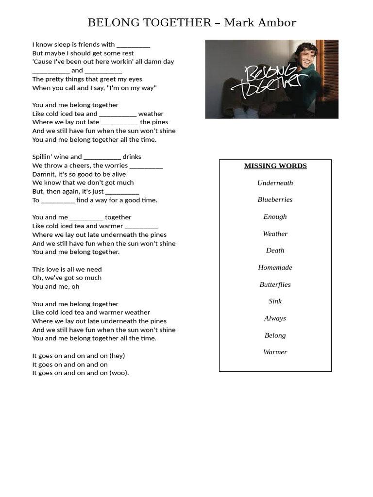 Belong Together | PDF
