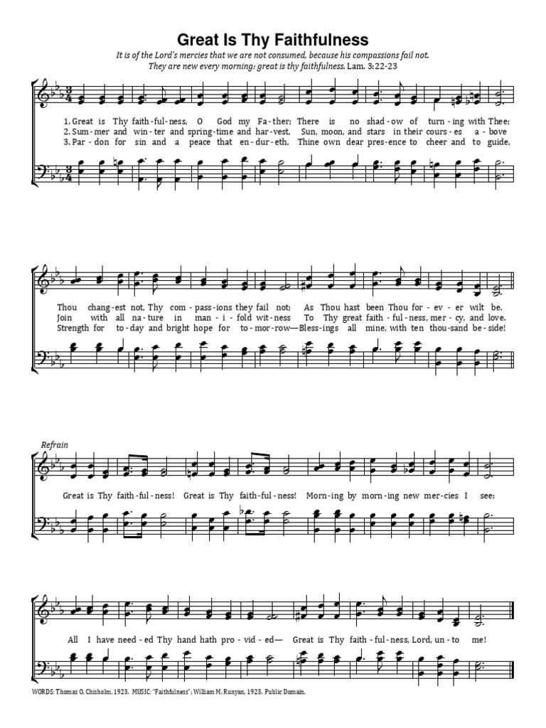 Great_Is_Thy_Faithfulness | PDF
