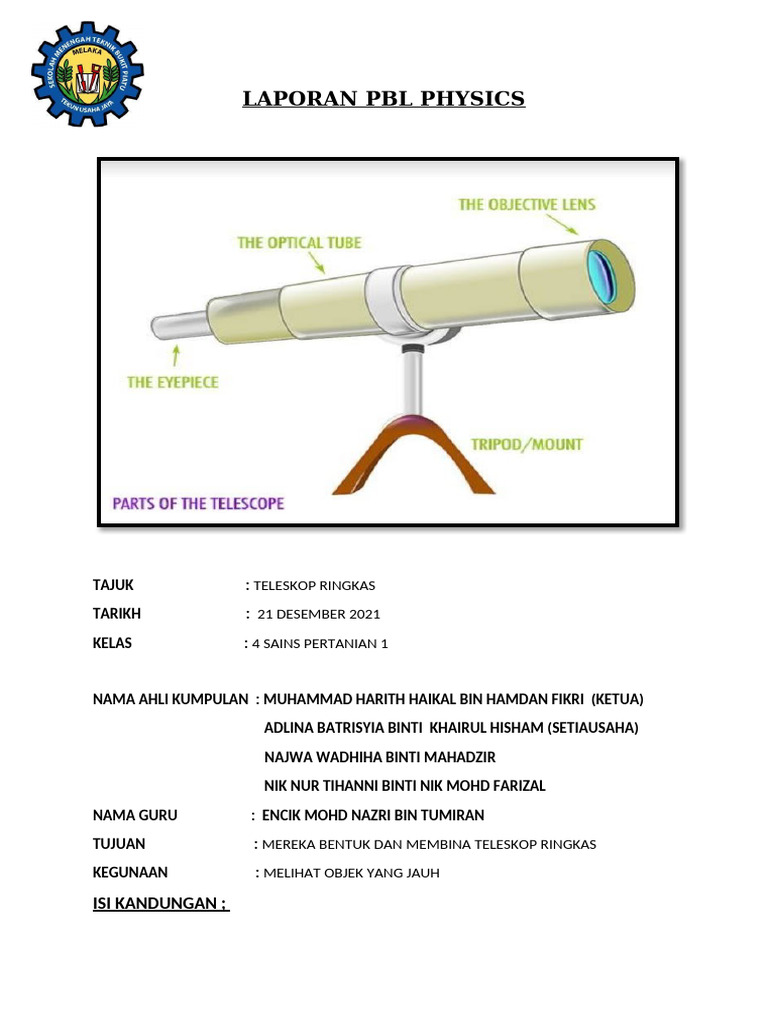 Laporan PBL Physics | PDF