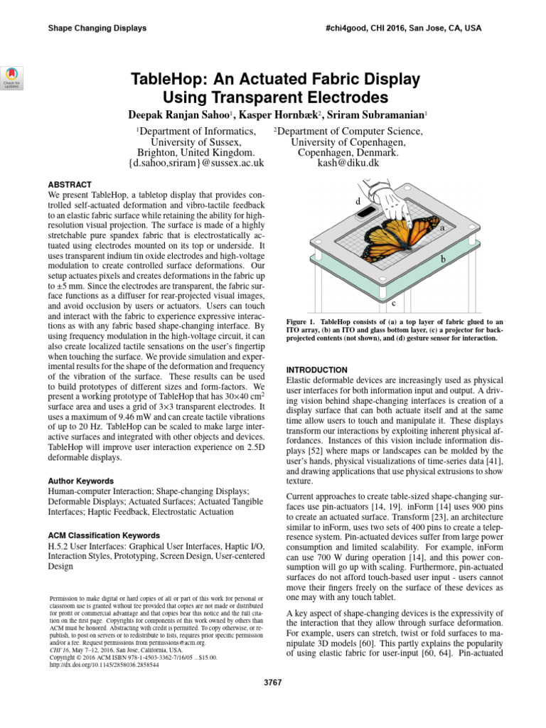 Sahoo16 TableHop Low-Speed Oscillating Fabric With Electrostatics | PDF